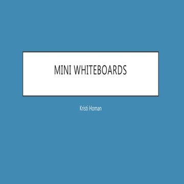 Mini whiteboards | PPTX