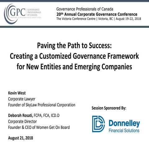 Paving the Path to Success: Creating a Customized Governance Framework ...