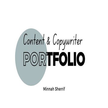 Freelance Content Writer in Kerala | Minnah Sherrif | PDF