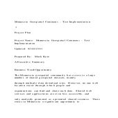 Minnesota Geospatial Commons – Test Implementation 1 | PDF