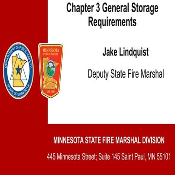 Minnesota State Fire Code General Storage Requirements.pdf