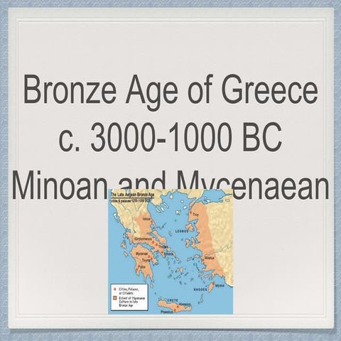 Minoan and myceanaen slides | PPT