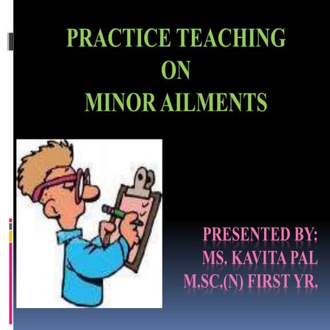Minor aliments ppt | PPTX