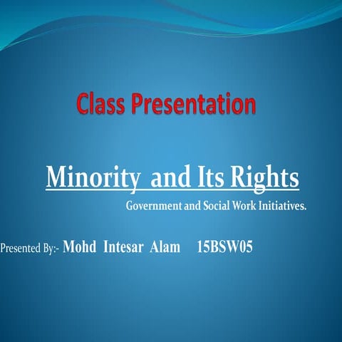 Minority rights social work prevention | PPTX