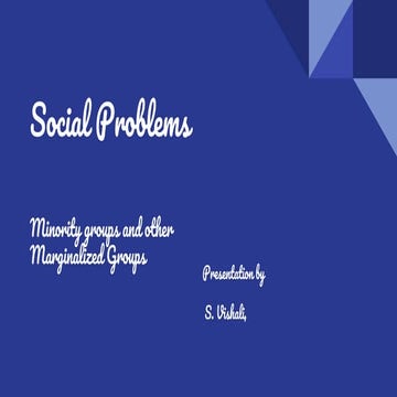 Minority groups and other marginalized groups | PPTX