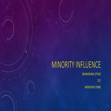 Minority influence | PPTX