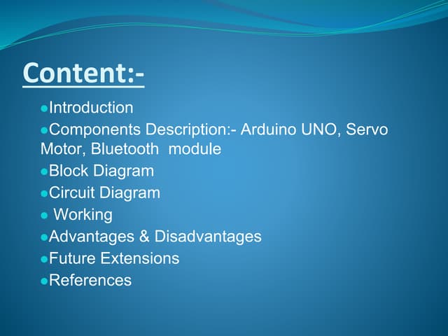 Smart door lock system | PPTX