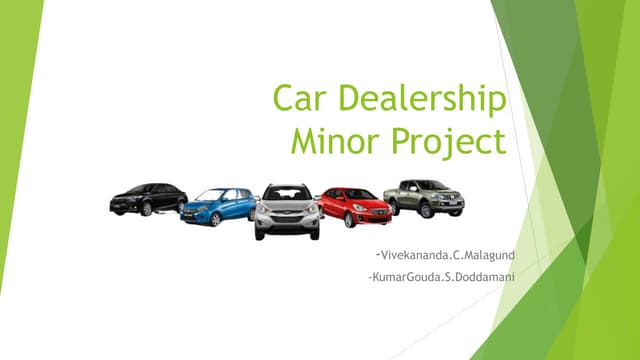 minor_ppt.pptx car dealership presentation | PPT minor_ppt.pptx car dealership presentation | PPT