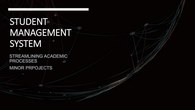 Student Management System Presentation Slide | PPTX