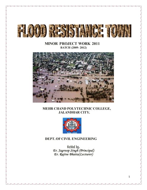 Design of flood control structures | PPT | Geography | Science