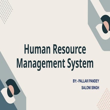 Human Resource Management System Minor Project .pptx