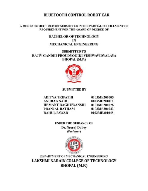 Floor cleaning robot report vatsal shah_ec_7th sem | PDF