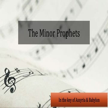 Minor Prophets Intro | PPTX