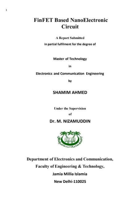 Finfet Technology | PPTX