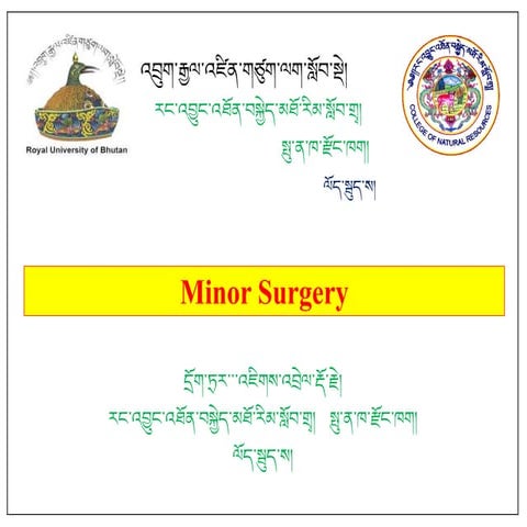 Minor surgical affections | PPTX