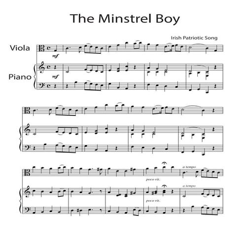Minstrel boy-viola | PDF