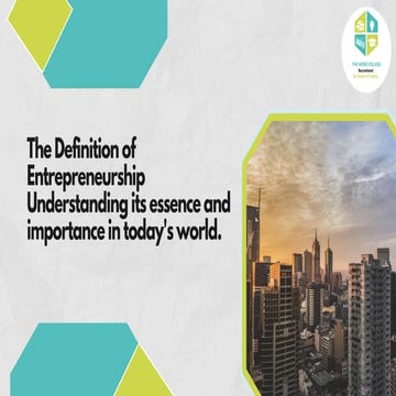 Understanding Entrepreneurship: Its Definition, Importance, and Key ...
