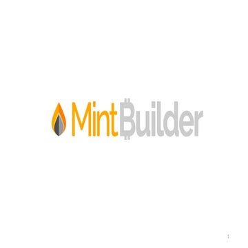 Mint builder pdf-presentation | PPT