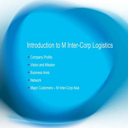 M inter corp logistics co ltd profile | PPTX