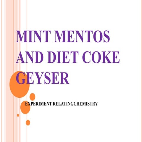 Coke and mentos grade 4 esl2 | PPTX
