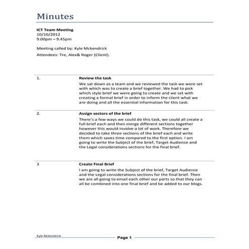 Client brief jamie | DOCX