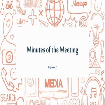 Minutes of the meeting presentation | PPTX