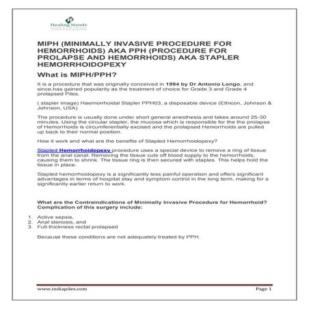 What is MIPH/PPH? | PDF