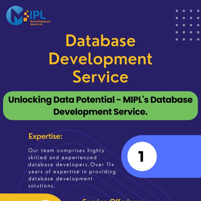Discover the Power of Database Development Service With MIPL | PDF