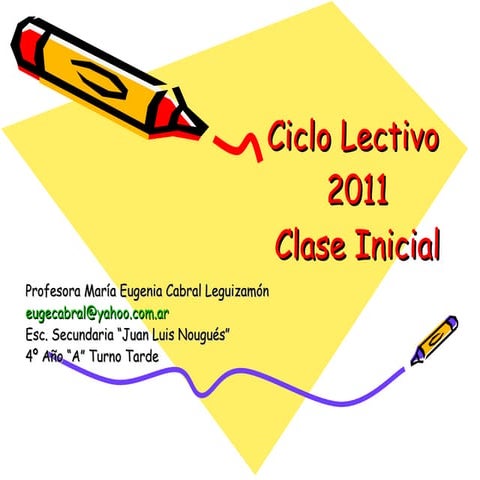 Mi primera clase Eugenia Cabral | PPT