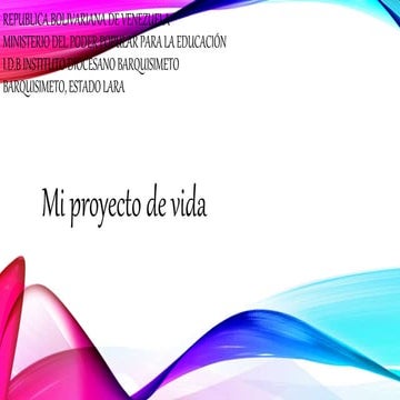 Mi Proyecto De Vida Pptx