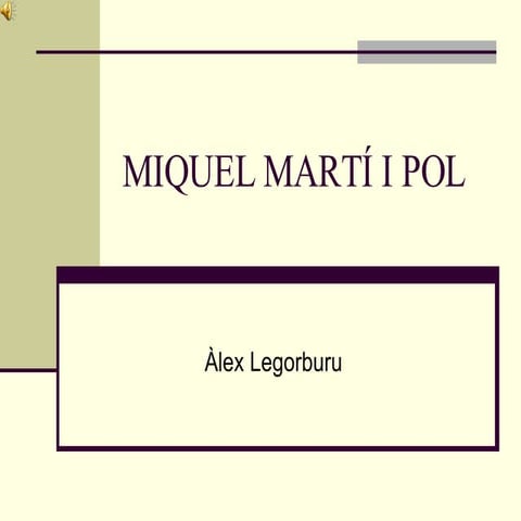 Fitxa de Miquel Martí i Pol | PDF