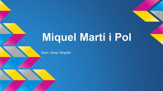 Miquel martí i pol | PPT