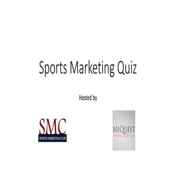 MiQuest - Sports Marketing Quiz | PPT