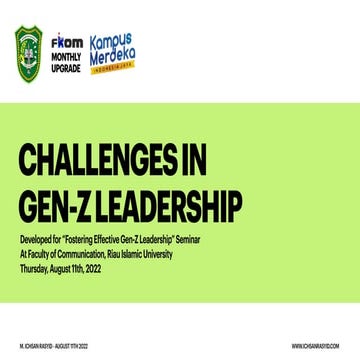 Challenges in Gen-Z Leadership | PDF