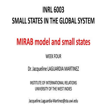 Mirab model and small states | PPTX