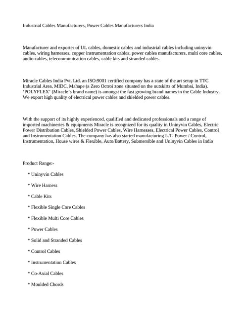 Mil 27500 Cables Specification Anatomy | PDF