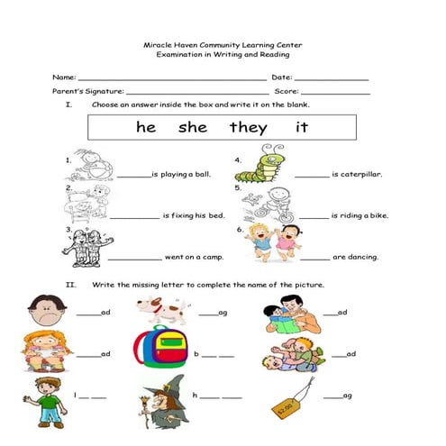 Miracle haven community learning center | DOCX