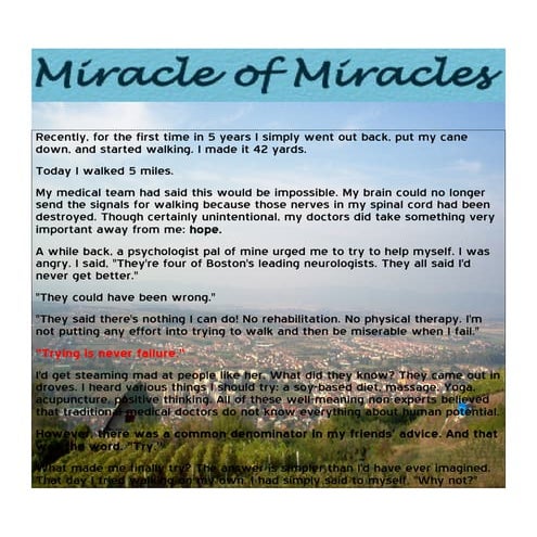 Miracle Of Miracles | DOC