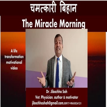 The miracle morning-Dr.Jibachha Sah | PDF