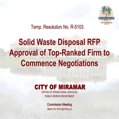 Miramar commission mtg 3 20-12 solid waste disposal | PPT