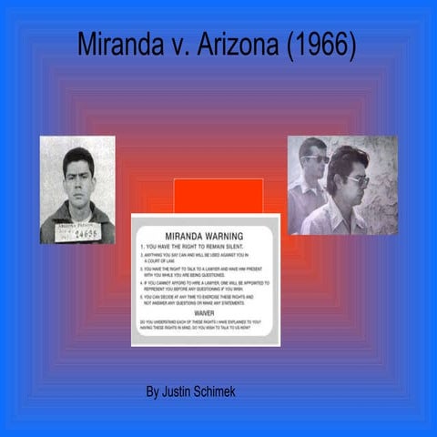 Miranda v arizona (1966) | PPT