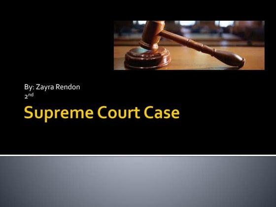 Miranda v arizona (1966) | PPT | Law