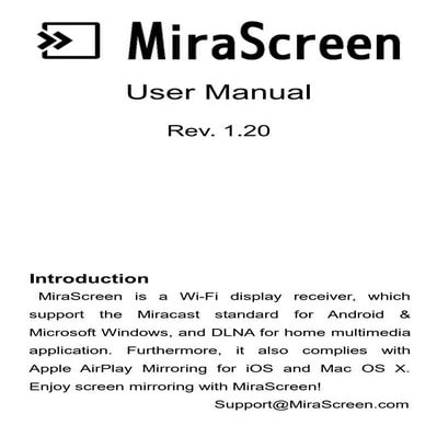 Mira screen 2.4g v1.20