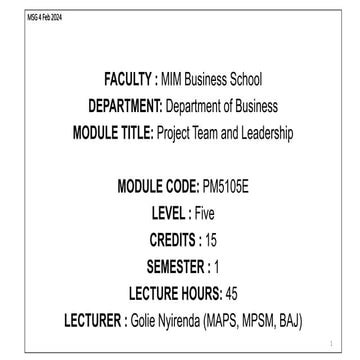 MIRD5102 INTRODUCTION- weekend class-24. | PPTX