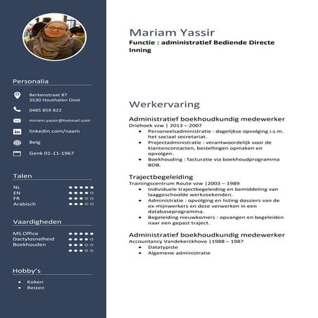 CV van Mariam Yassir | PDF