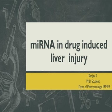 Mirna in drug induced liver injury | PPT
