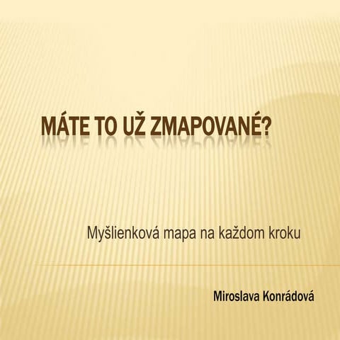 Myšlienkove mapy | PPTX