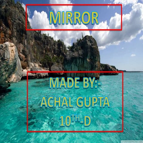 Mirror by sylvia plath | PPTX