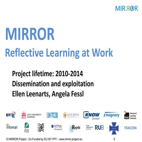 Mirror reflective-learning-at-work-iknow-2013 | PPTX