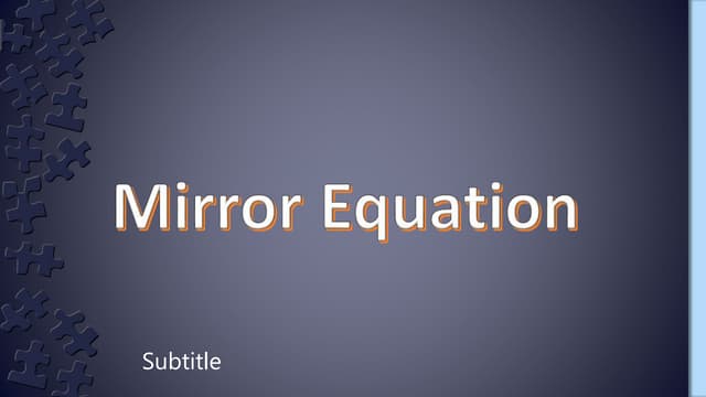 The Mirror Equation.pptx